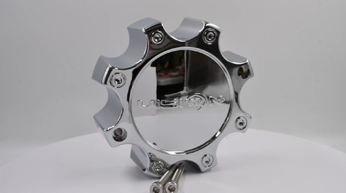 Vision Warrior 375 Chrome Wheel Center Cap C375-8C Short 8 Lug Fits 8x6 ...