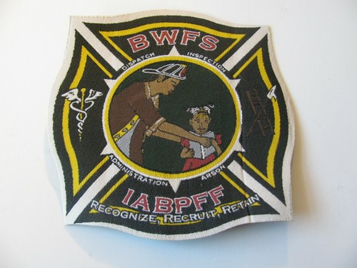 BWFS IABPFF International Black Firefighters Fire Rescue Patch Iron On ...