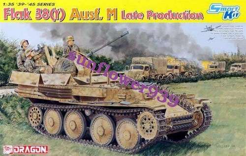 DRAGON 6590 1/35 FLAK 38（t）AUSF. M LATE PRODUCTION Plastic model kit ...