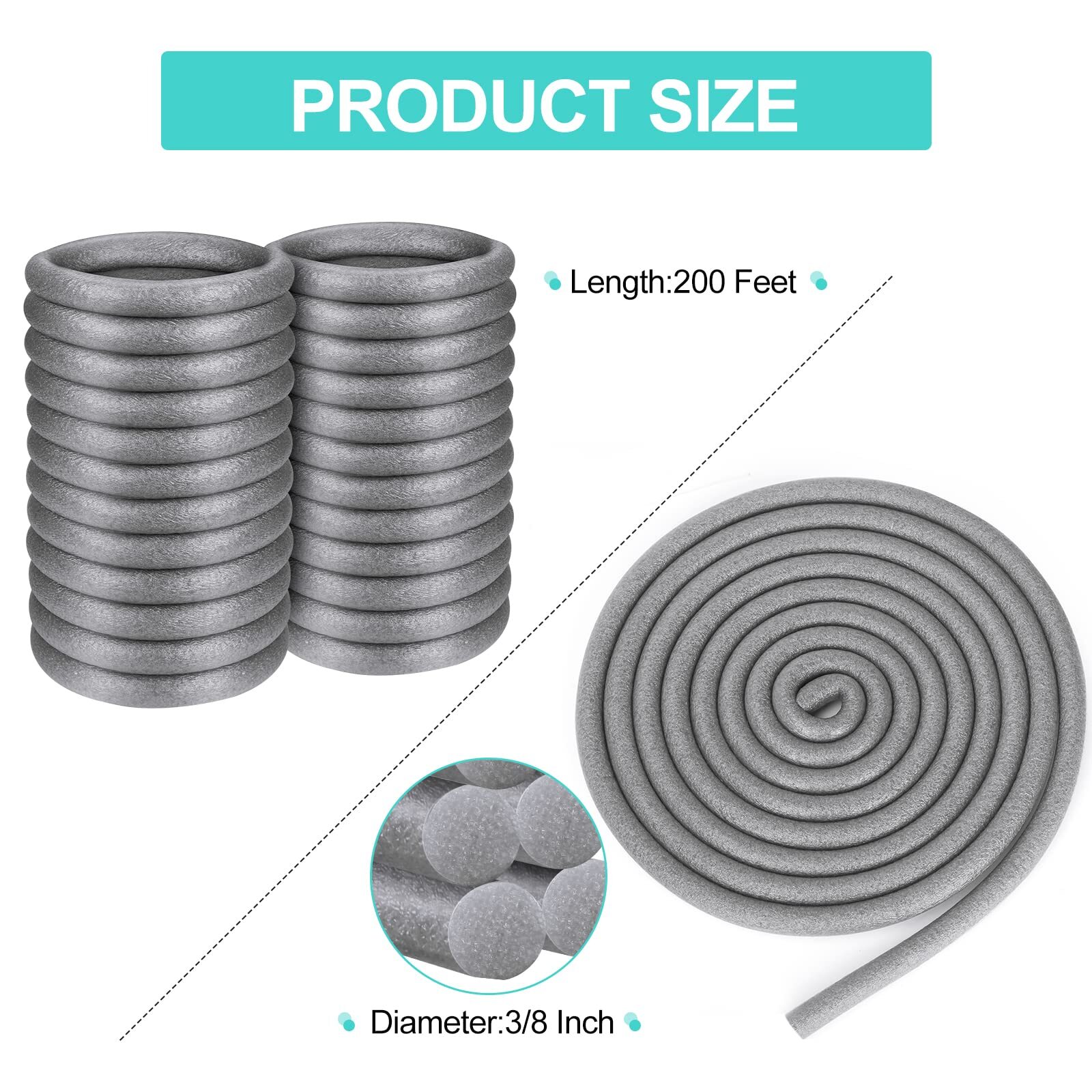 Backer Rod Backer Rod for Gaps and Joints Caulk Saver Foam Backer Rod ...