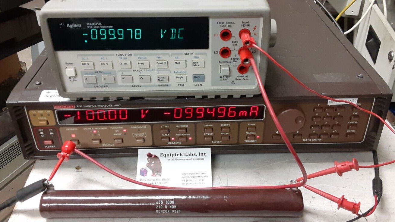 Keithley 236 Source Measuring Unit 100V SMU 100mA TESTED! Sweep mode ...