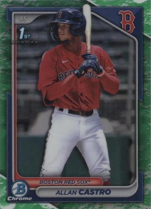 2024 Bowman - Chrome Prospects Allan Castro #BCP-14 Lunar Glow ...