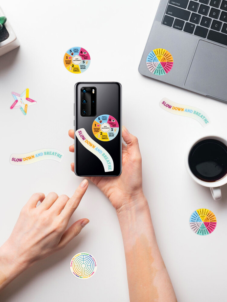 30Pcs Calm Stickers Set 5 Styles Creative Tactile Rough Textured ...