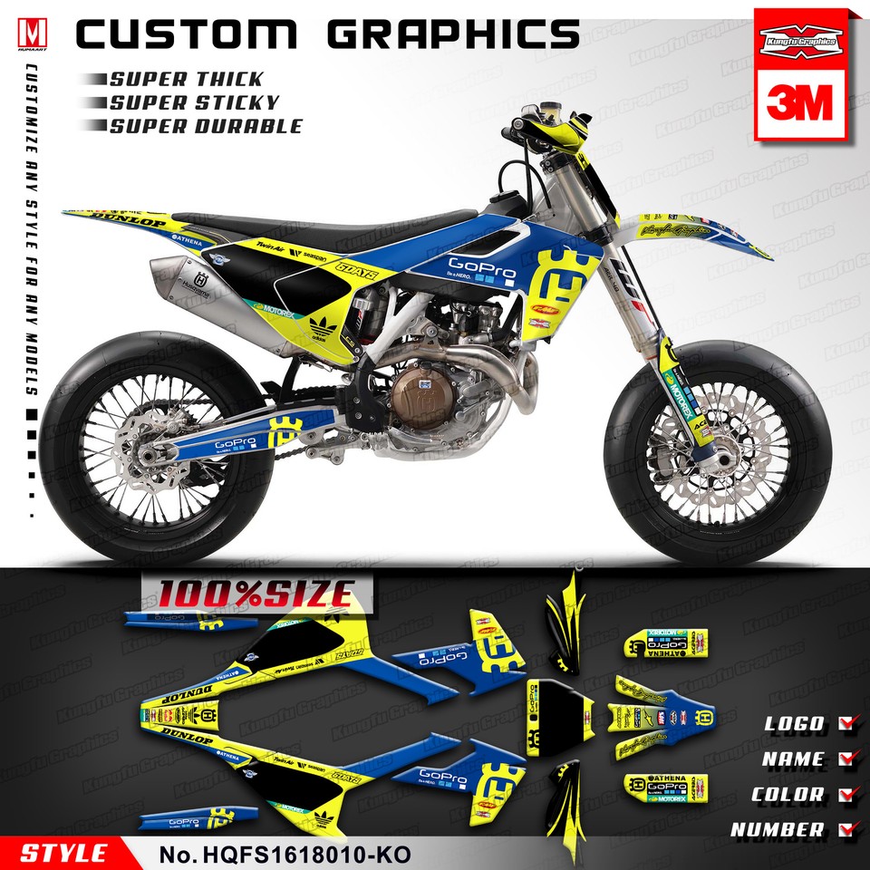 Kungfu Graphics Custom Sticker Kit for FS 450 TE FE 150 250 300 2017 ...