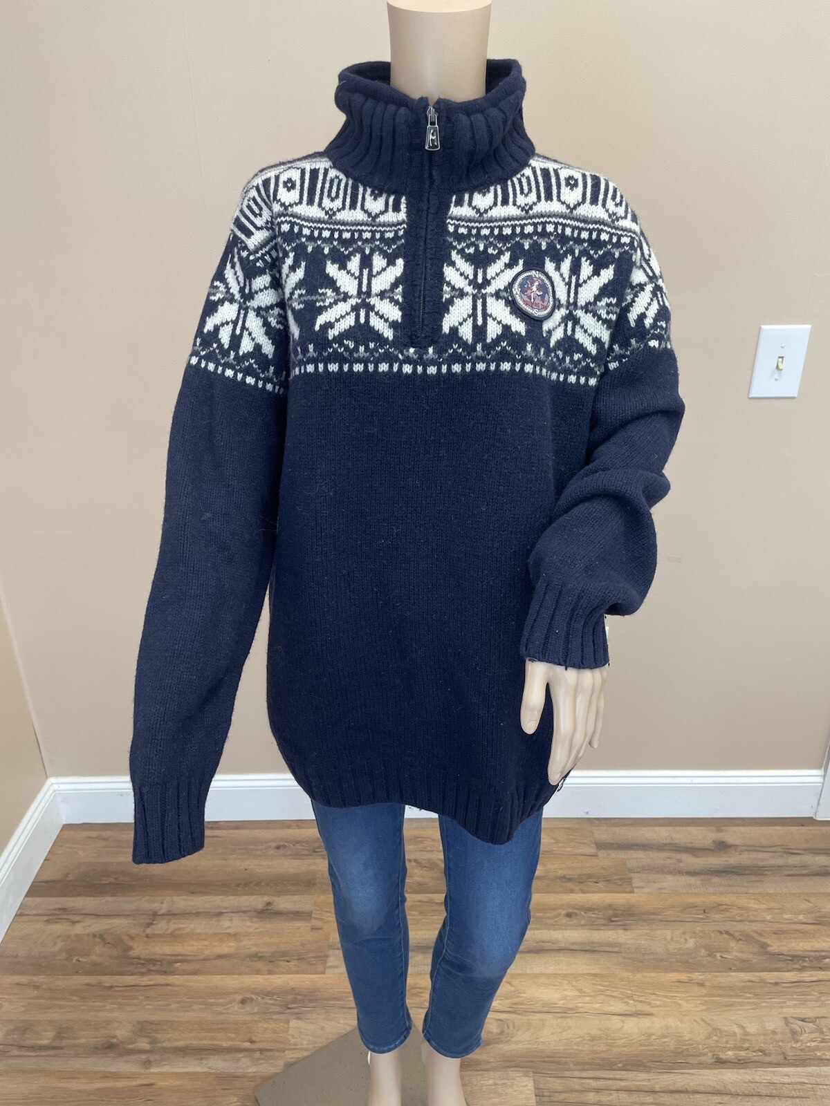 Men's BASEFIELD limited edition 1/4 zip sweater - Gem