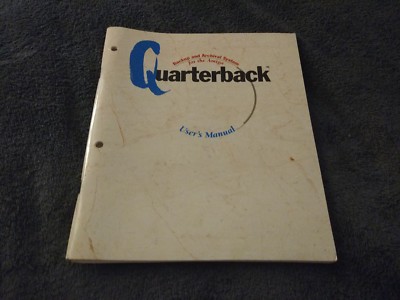 Quarterback Tools User Manual For The Amiga | eBay