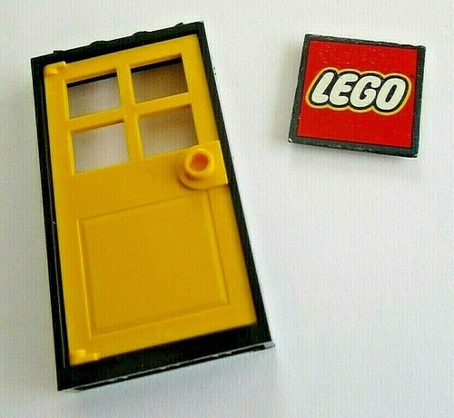 LEGO DOORS in FRAMES 1x4x6 with 4 Panes and Stud Handle - Choose ...