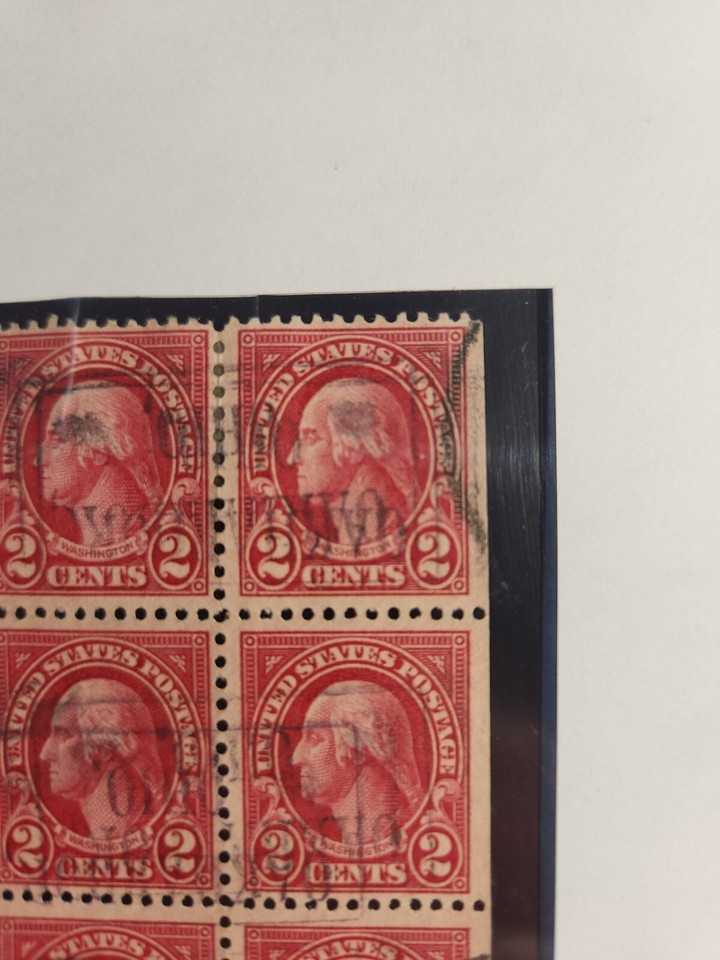 George Washington 2 Cent Stamp Red 6 Stamps Block Rare | eBay