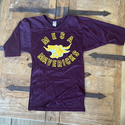 Mesa Mavericks Vintage Jersey Small CMU Vintage 1980s Small Split Waist ...