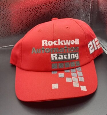 Rockwell Automation 21 Cale Yarborough Red Snapback Racing Cap Hat | eBay