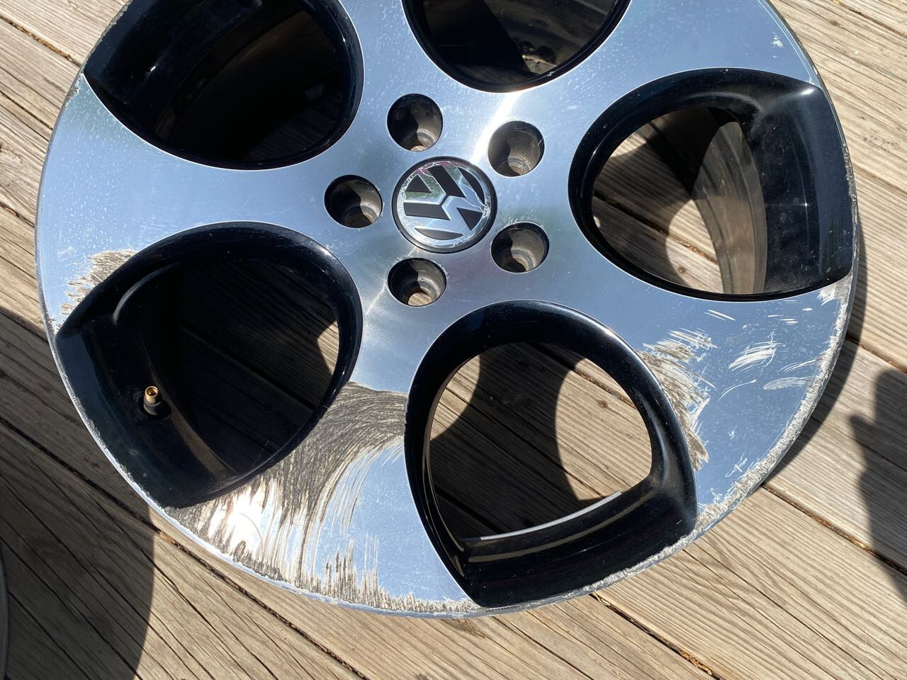 Genuine Set of 4 VW Detroit Aluminum Wheel Rims. Golf GLI GTI Jetta ...