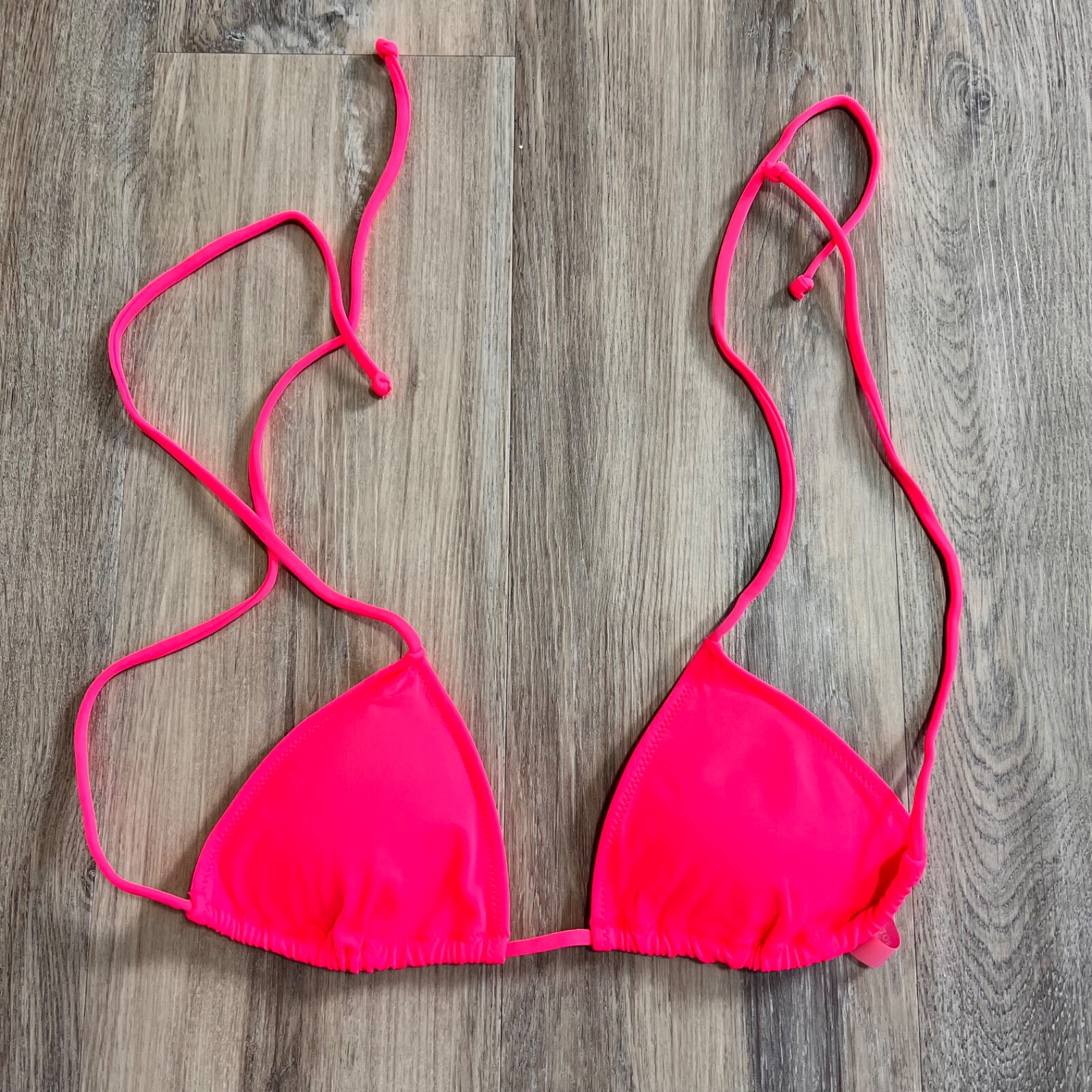 Victoria's Secret Triangle Bikini String Top Hot Pink… - Gem