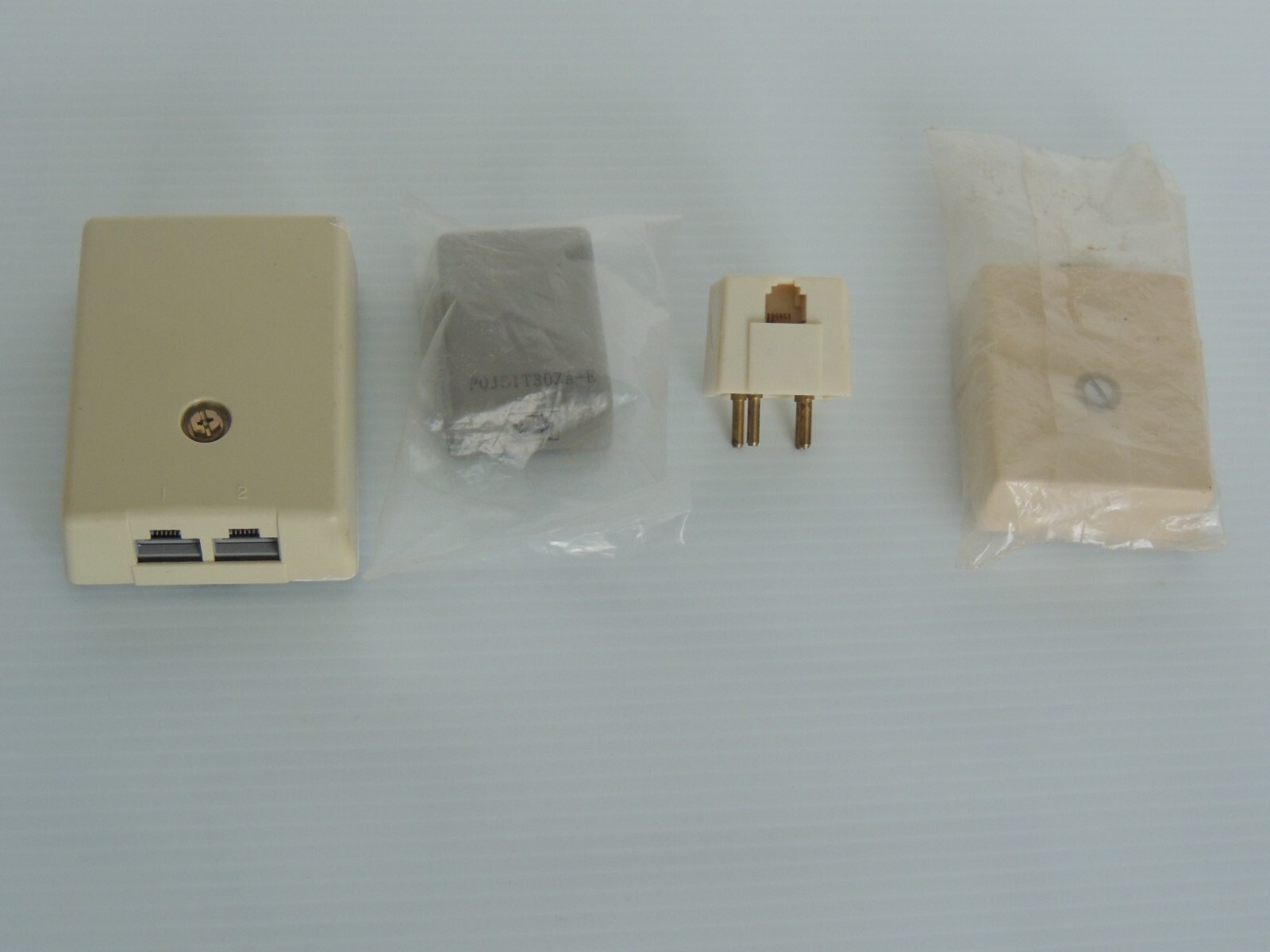 2-Line Telephone Wall Jack Double Port Modular Landline Phone RJ45 ...