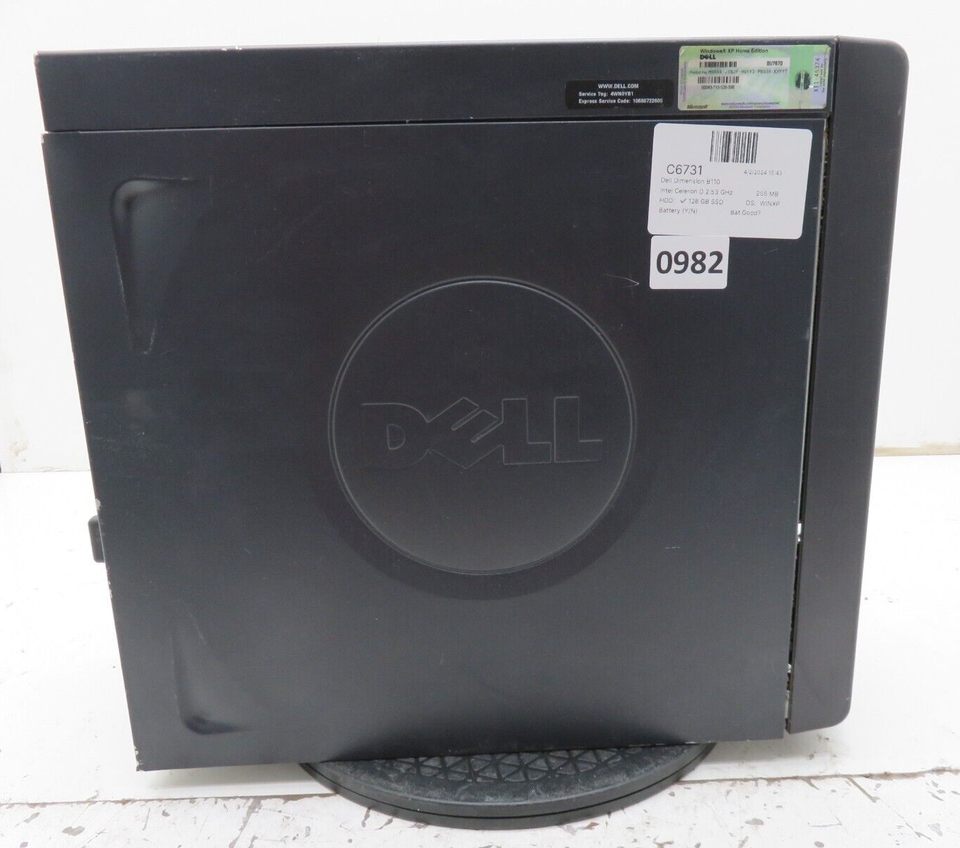 Dell Dimension B110 Desktop Computer Intel Celeron 256MB Ram 500GB HD ...
