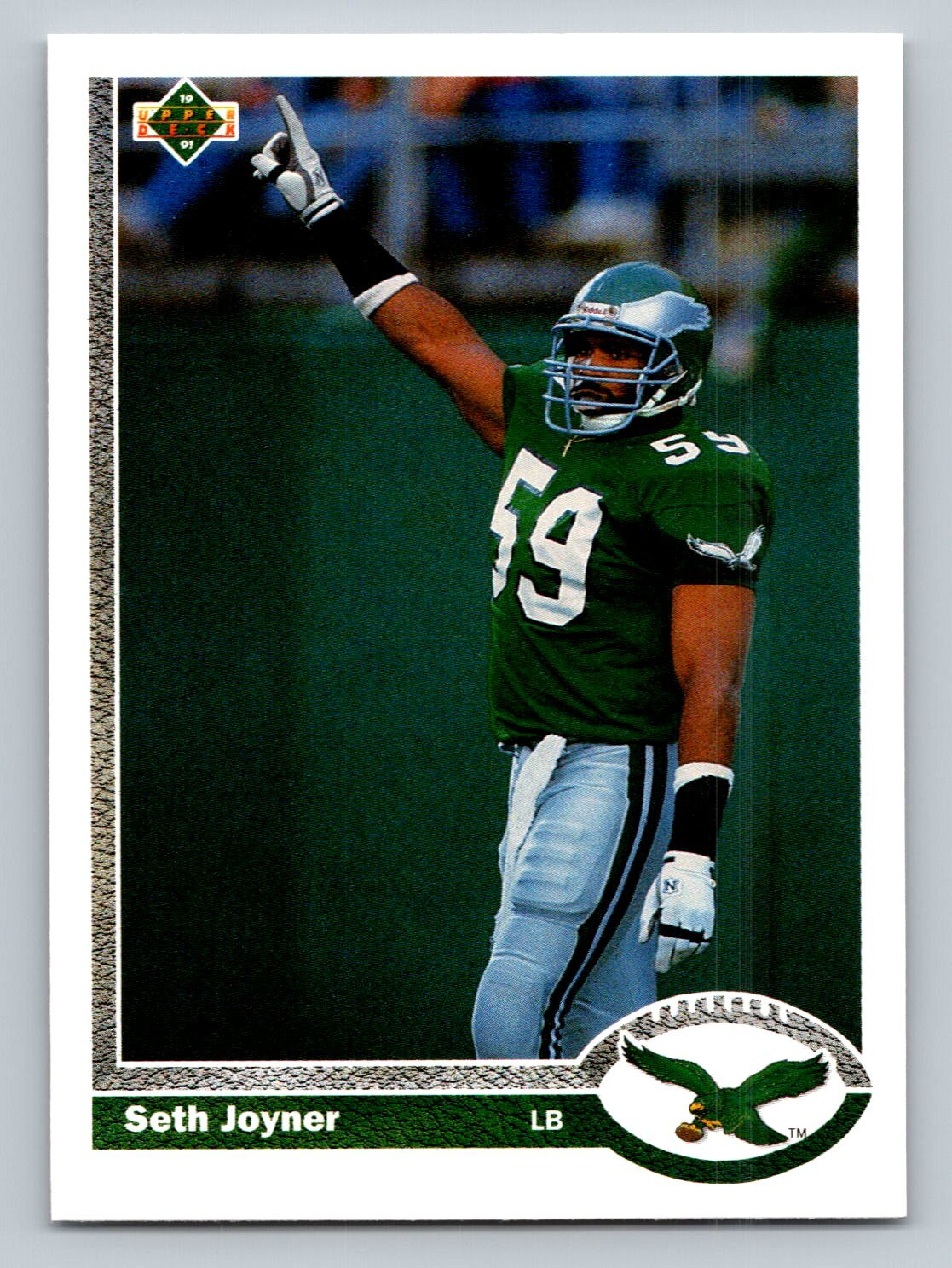 1991 Upper Deck #284 Seth Joyner Philadelphia Eagles | eBay