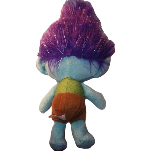13" Plush Blue Troll Doll Purple Hair DJ Suki 2020 Dreamworks Troll ...
