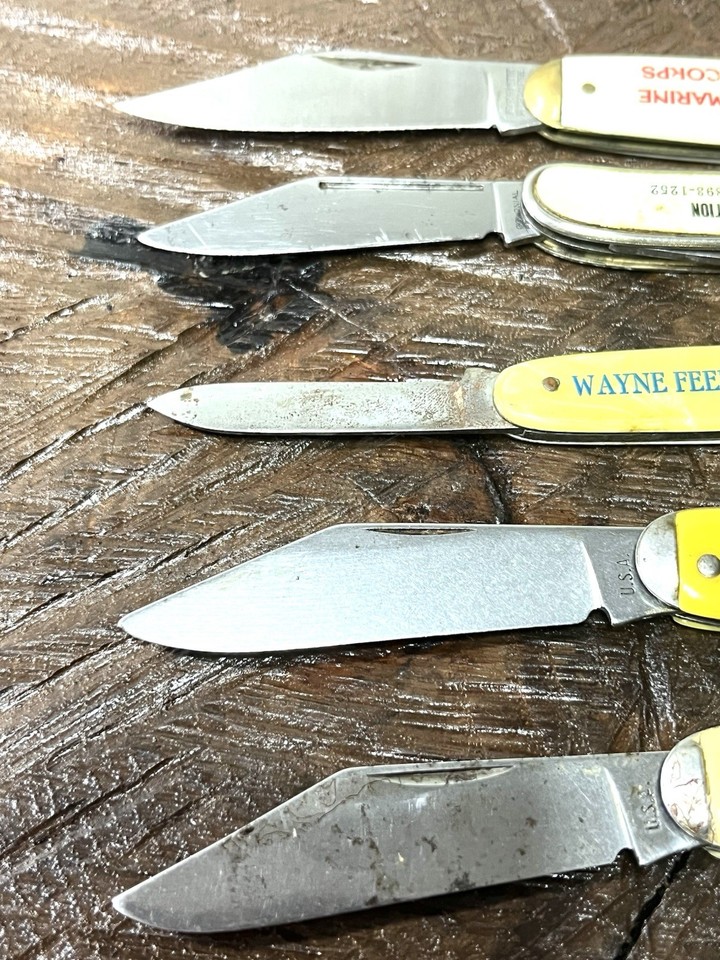 Vintage Pocket Knife Lot Advertising Knives LIPIC Idea Novelty Co ...