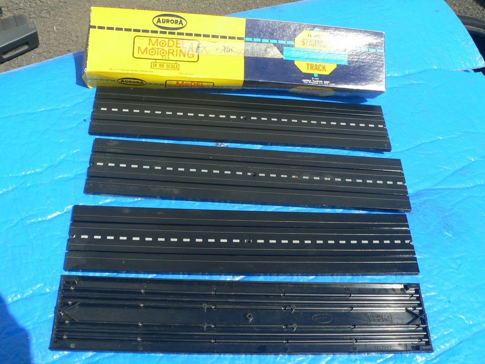 AURORA MODEL MOTORING THUNDERJET 500 1542 4 15 INCH STRAIGHT TRACKS HO ...