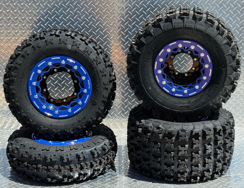 HONDA YAMAHA BANSHEE RAPTOR YFZ TRX BEADLOCKS ATV FRONT REAR BLACK BLUE ...