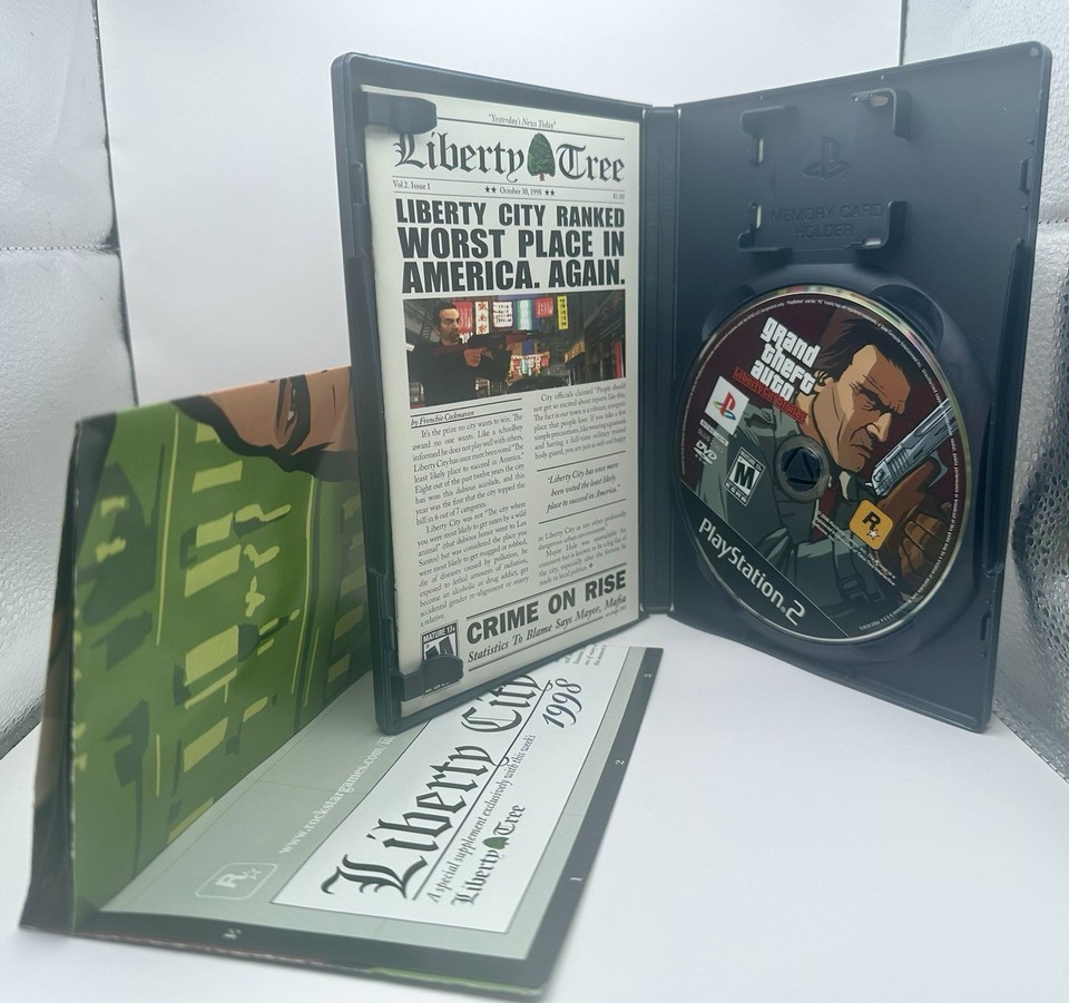 Grand Theft Auto GTA Liberty City San Andreas Vice City PS2 Games LOT ...