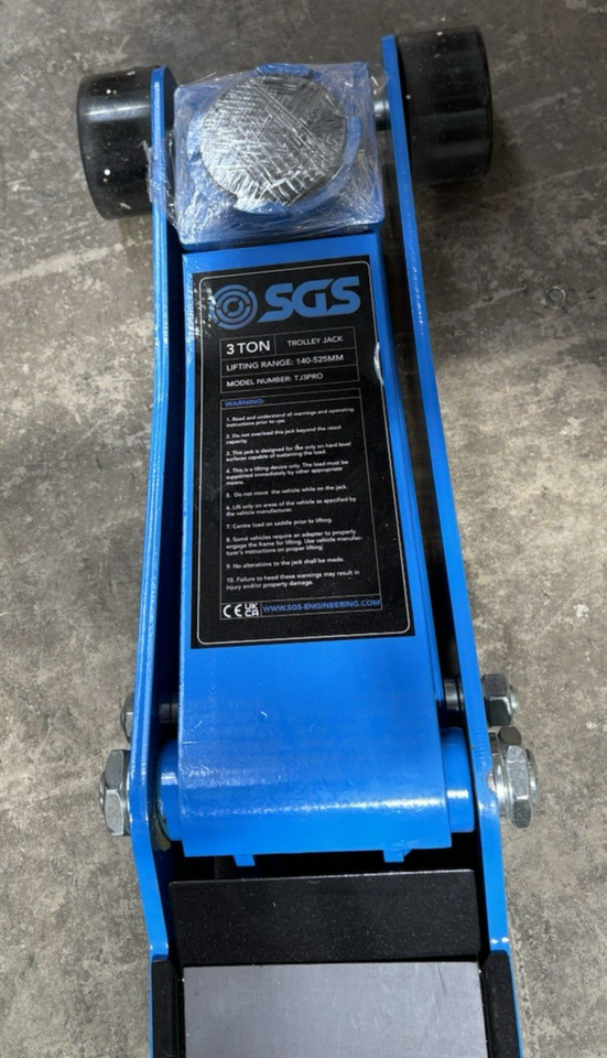 SGS TJ3PRO 3 Tonne Long Reach Professional Service Trolley Jack-RS2627 ...