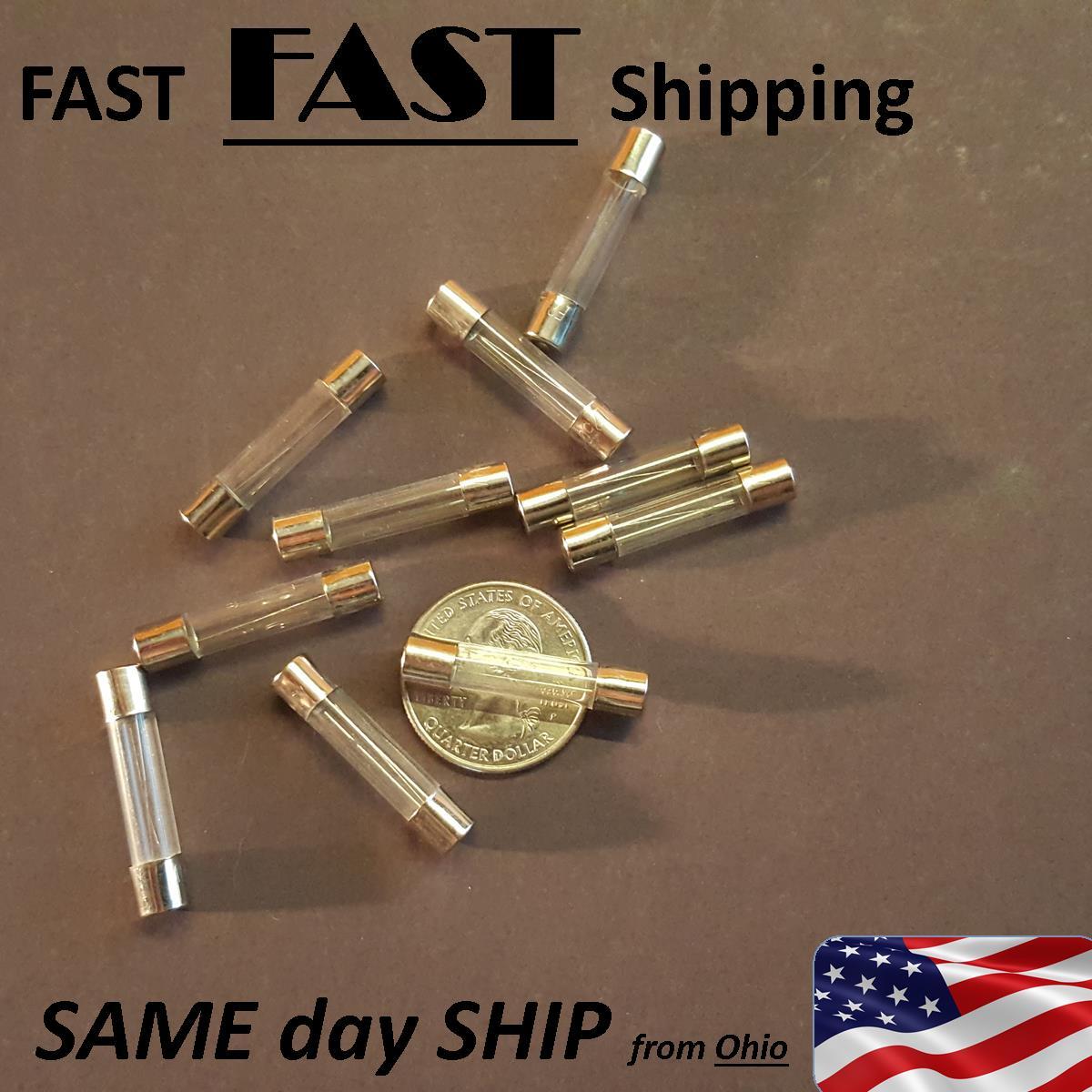 10 PACK ------ 12 AMP fuse - 12A glass fuse 6x30 ----- 5-250V FAST BLOW ...