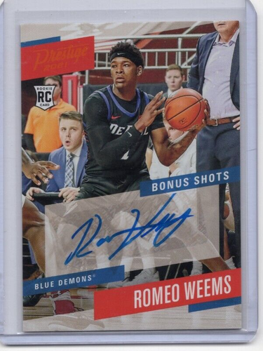 ROMEO WEEMS NCAA DePaul 2021-22 Panini Prestige RC Rookie Auto #PBRWE ...