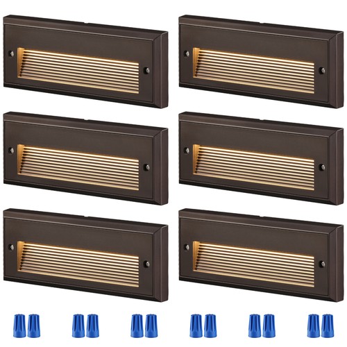 Low Voltage LED Step Lights Outdoor, 12V 3.5W Landscape Stair Lights ...