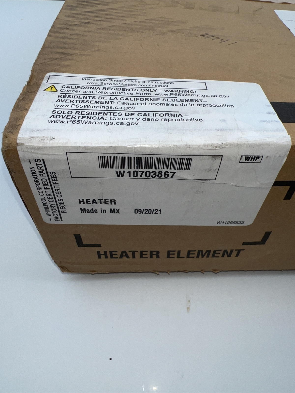 W10703867 Dishwasher Heating Element | eBay