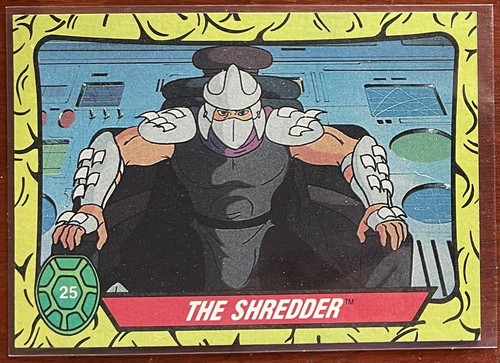 1989 Topps Teenage Mutant Ninja Turtles The Shredder Rookie Rc# 25 Mint ...