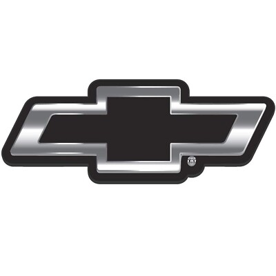 New Chroma Licensed Chevy Logo Auto Plastic Chrome Emblem Decal 1.5" x ...