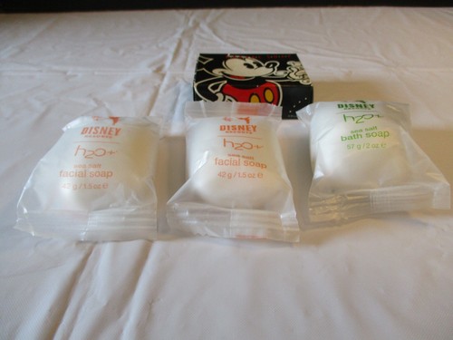 4 Disney H20 Soaps 1 Green Bath 2 Orange Facial 1 Mickey Mouse Black ...