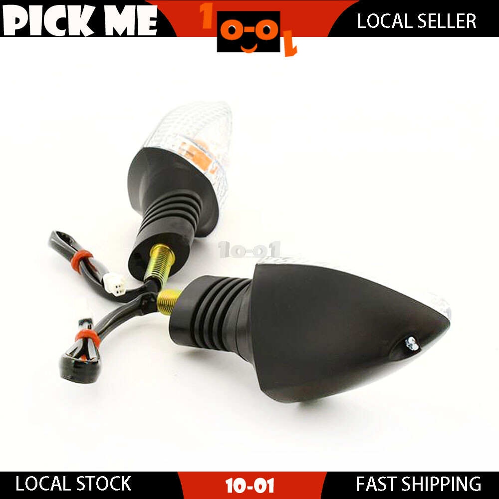 Pair Front Or Rear Indicator Clear lens Fit KTM 990 SUPERMOTO T ORANGE ...