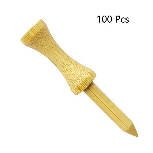 Bamboo Golf Tees 2-3/4 inch 100 Count Wooden Tall Step Down Castle Tees ...