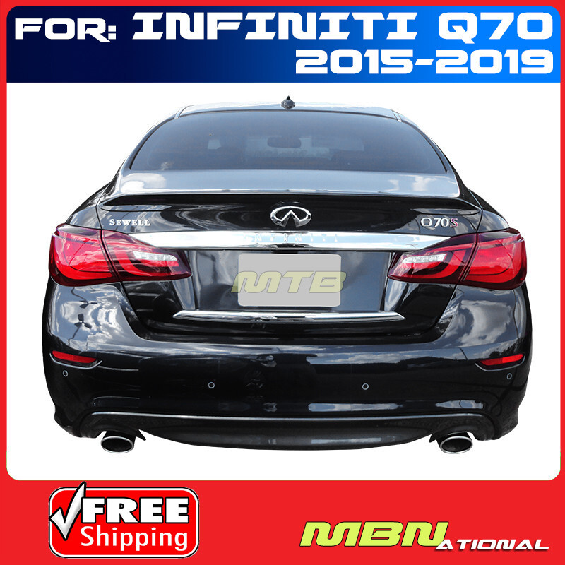 For 15-19 Infiniti Q70 Rear Trunk Flush Mount Spoiler Lip K23 Liquid ...