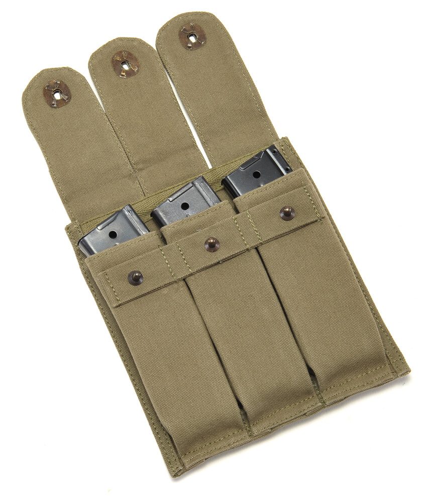WW2 US Rigger made M1 Carbine 3 Cell Magazine Pouch Marked JT&L 1944 | eBay