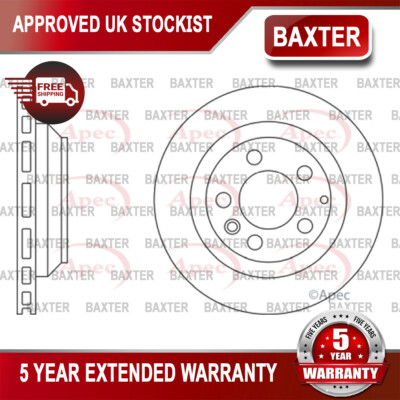 Fits VW Touareg Audi Q7 Porsche Cayenne Baxter Rear 1x Brake Disc ...
