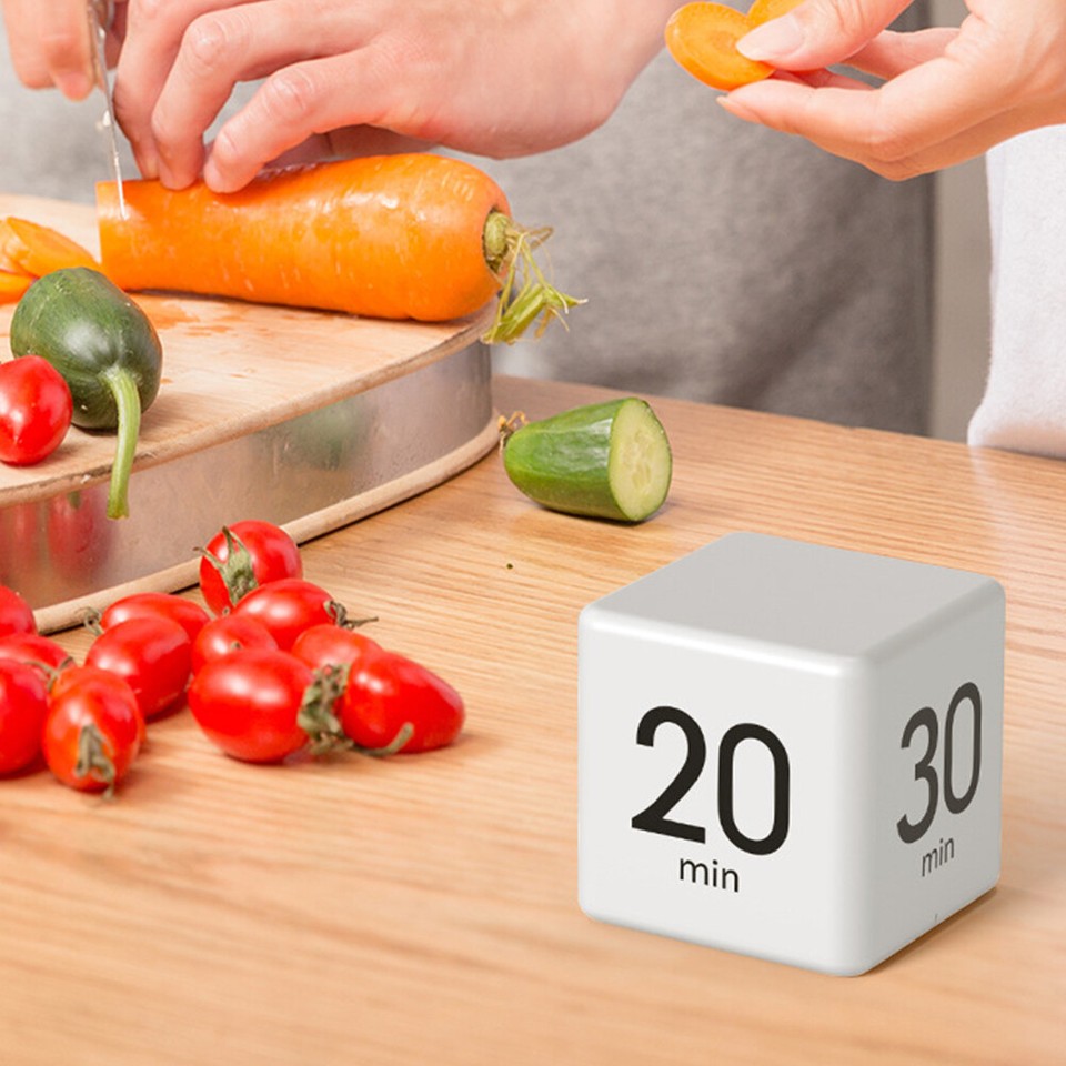 Cube Timer Digital Timer Multi-Function Exercise Timer for Cooking ...