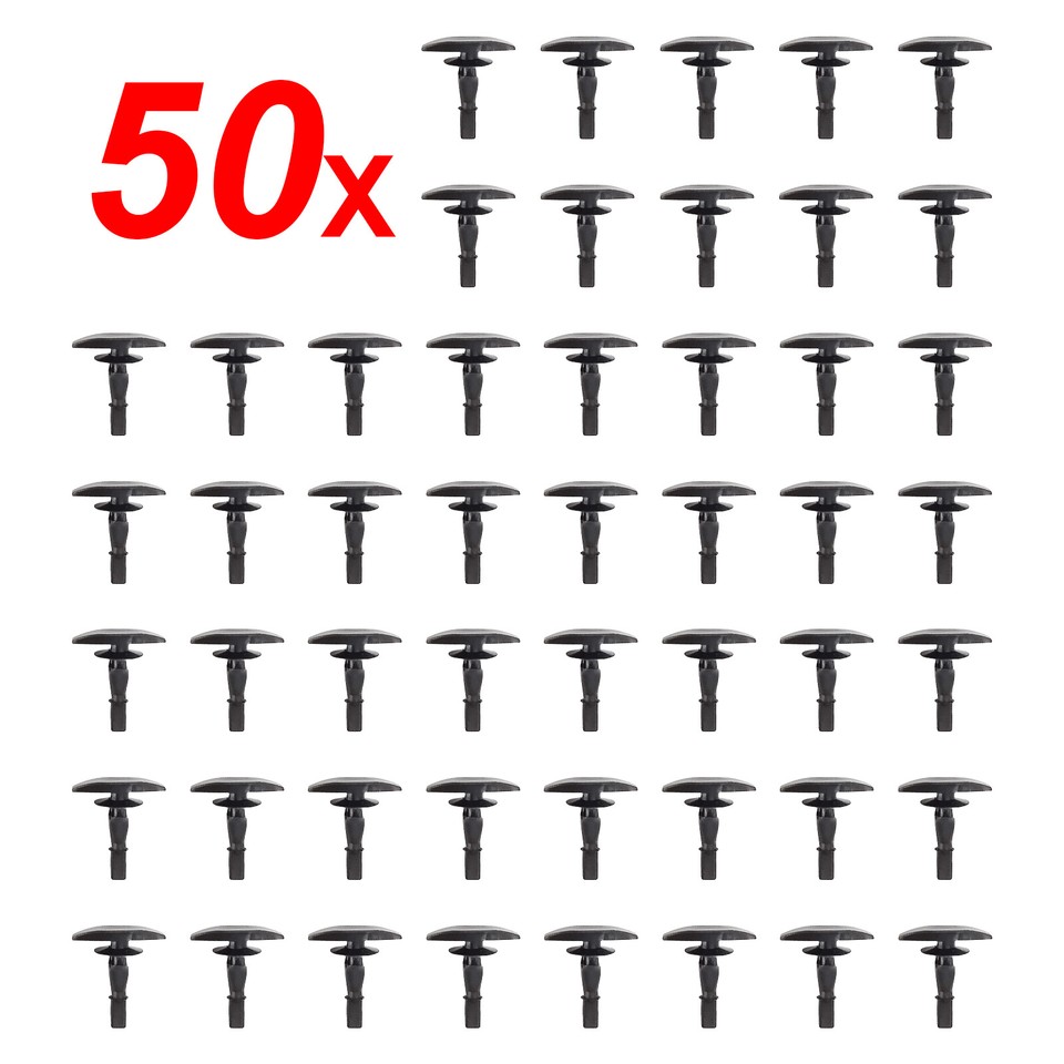 50 Weatherstrip Clip Retainer Black Nylon Fastener # N806289-S For Ford ...