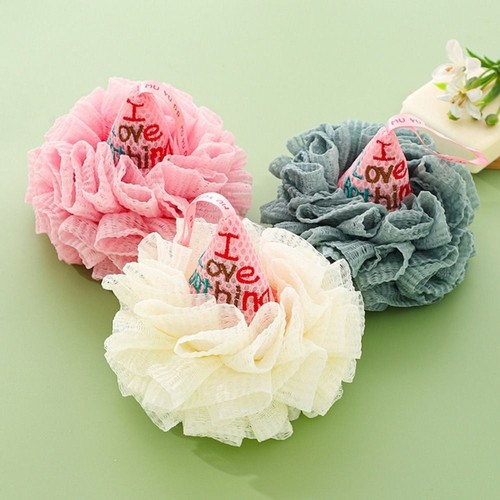 2PCS Mesh Fabric Ice Cream Bath Ball Scrubber Bath Wipes Household | eBay