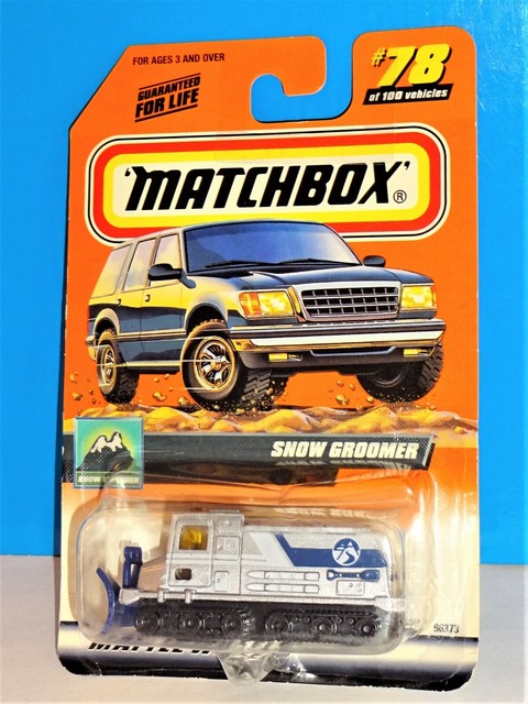 Matchbox Snow Groomer Silver 96373 for sale online | eBay