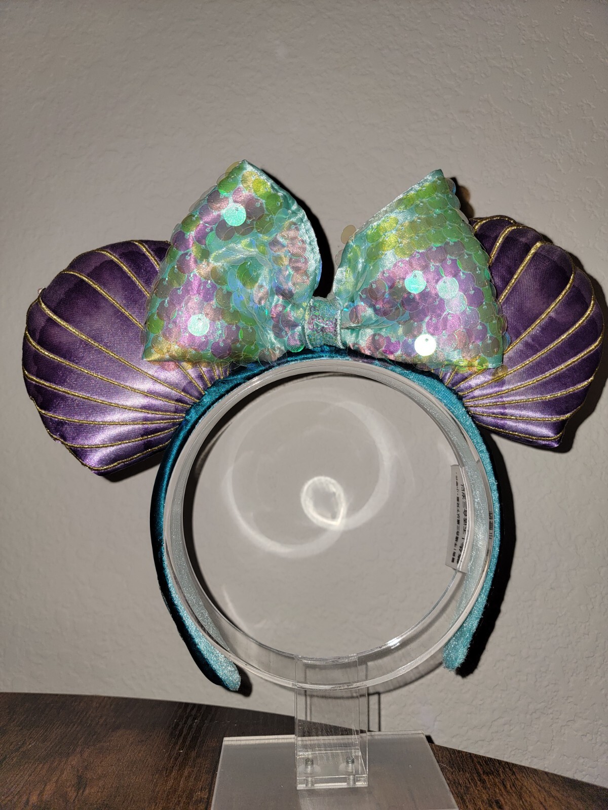 Disney Parks Little Mermaid Headband Ariel Shell Minnie Mouse Ears Hair ...