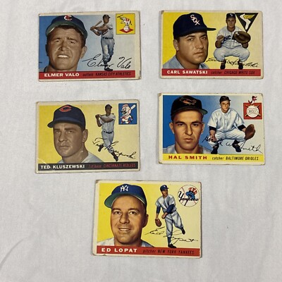 1955 Topps Baseball Cards Lot Of 5 | eBay