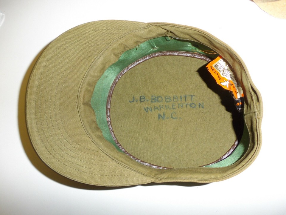 R25C-77 1950's-60's US Army Ridgeway Fatigue hat/cap Castro Elvis size ...