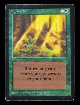 1x Regrowth x1 * * Collector's Edition MTG HP Heavily Played | eBay