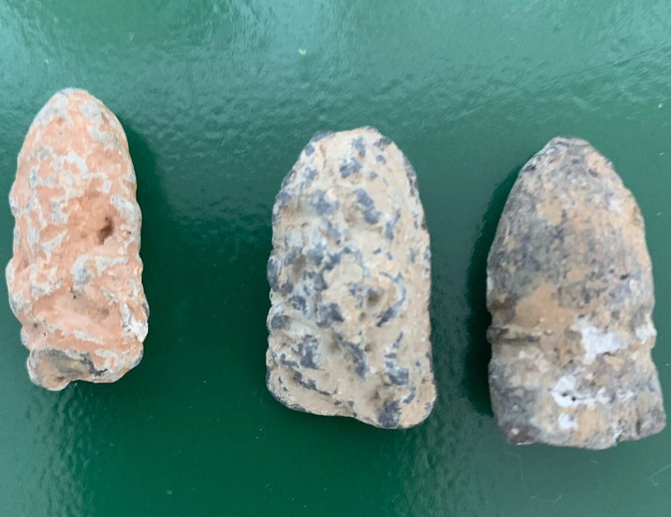 Civil War Gettysburg Pain bullets - Found At Hospital Sites - 3 Bullets ...