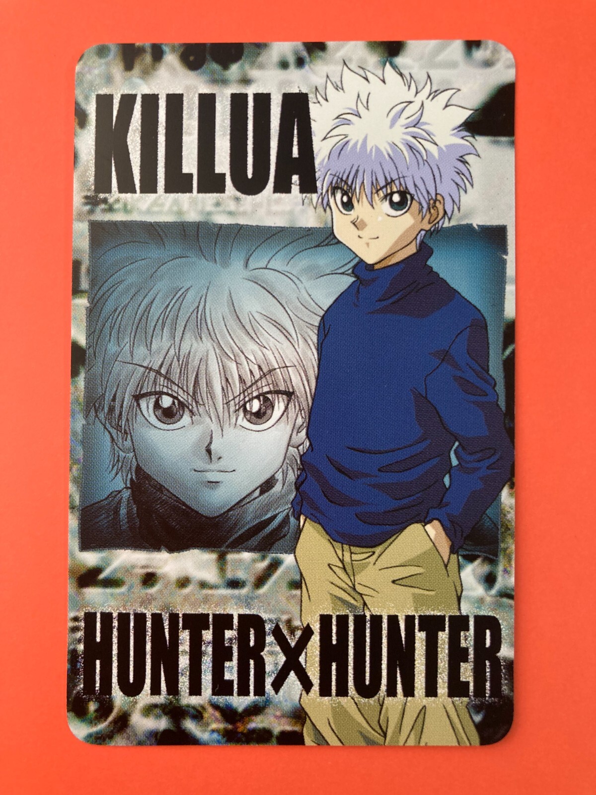 Hunter x hunter promo card Killua Zoldyck 2001 animate BANDAI Japanese ...