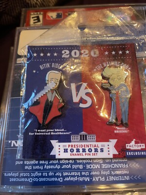 DONALD TRUMP 2020 PRESIDENTIAL CAMPAIGN METAL JOE BIDEN VAMPIRE PINS ...