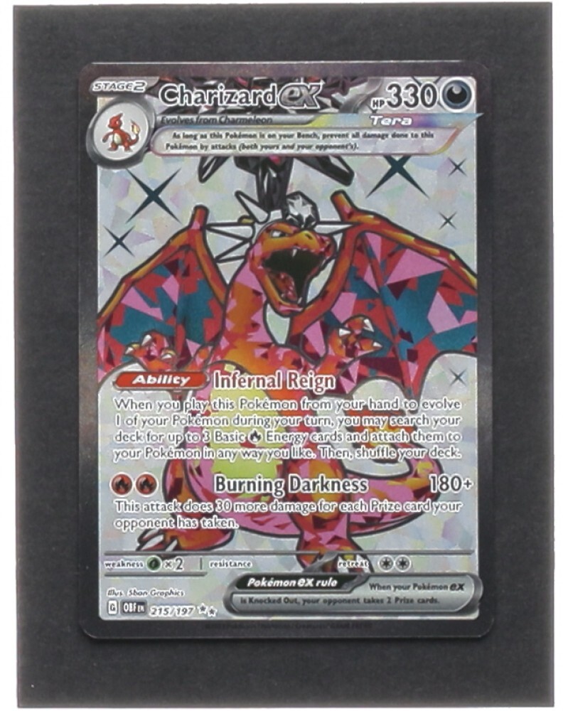 Charizard EX 215/197 Obsidian Flames Ultra Rare Holo Pokemon Card | eBay