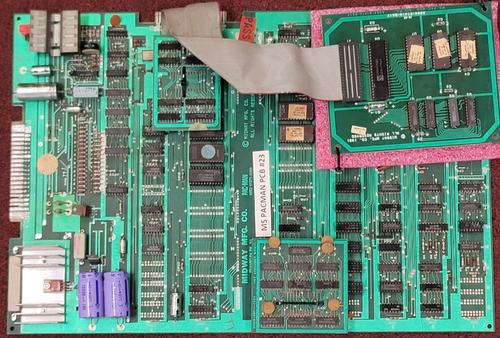MS Pacman Pac-Man Midway Original Not JAMMA ARCADE CIRCUIT BOARD PCB #23 | eBay